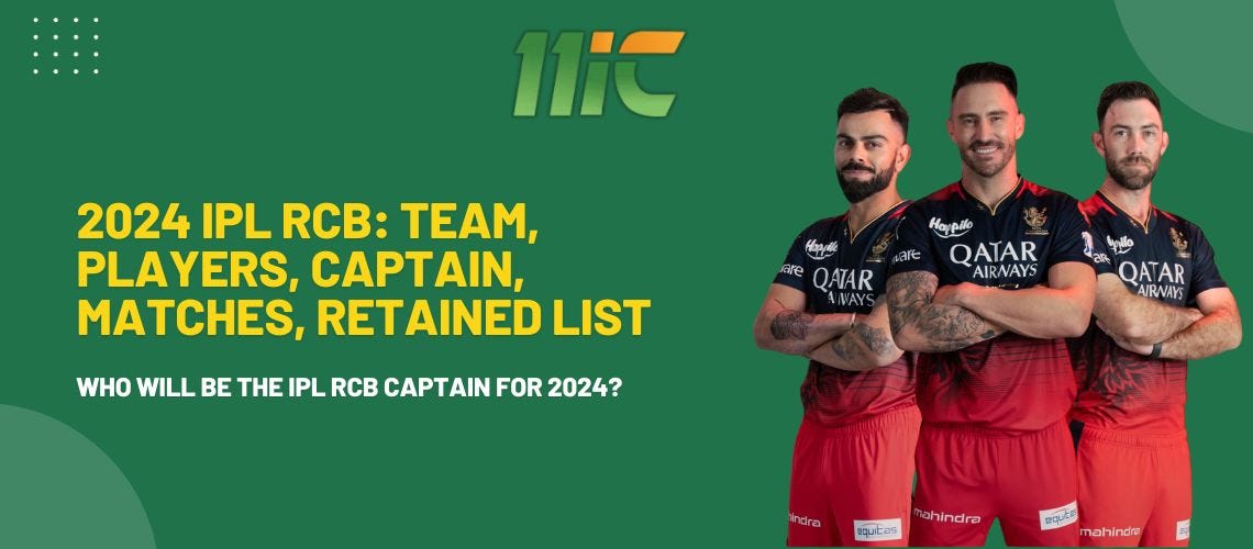 IPL RCB Captain 2024 , Team List, and Players | by 11ic India | Nov ...