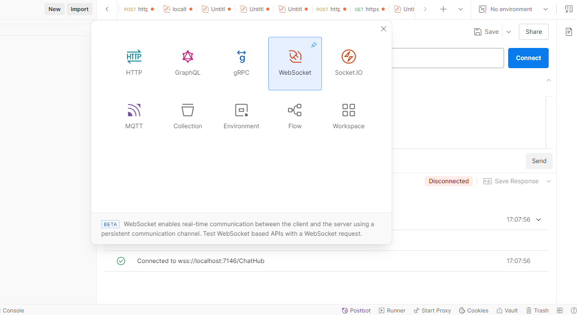Testing SignalR Websocket from Postman🔧. | by Abrahammicheal | Medium