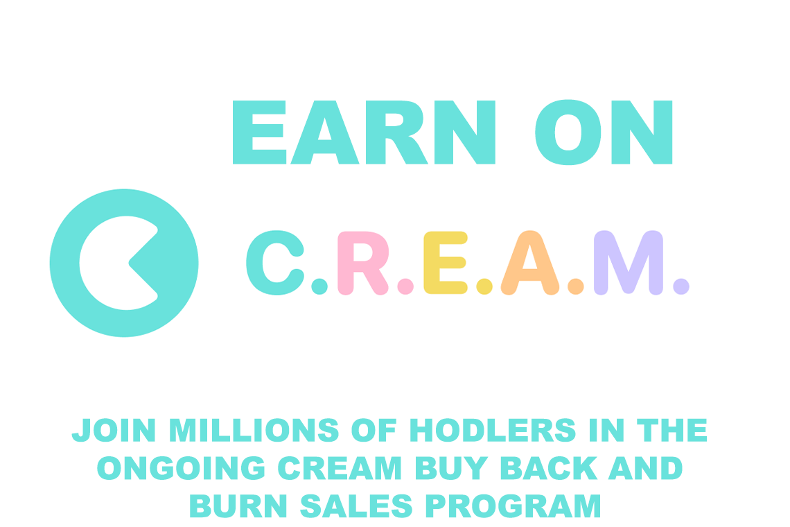 CREAM FINANCE BUYBACK AND BURN SALES PROGRAM | by CREAM FINANCE | Medium