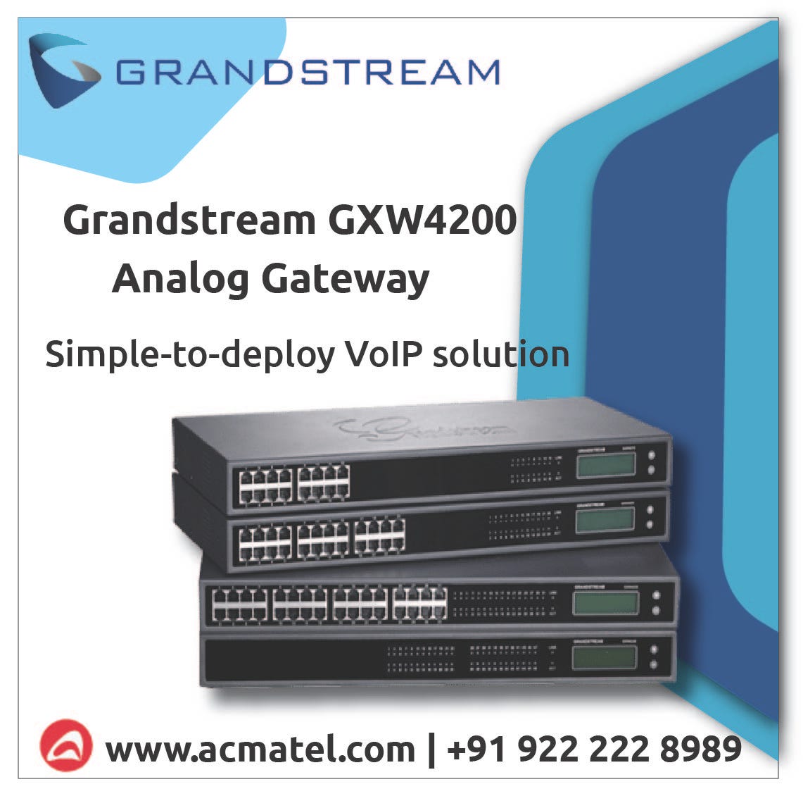 Grandstream GXW4200 Analog Gateway | by AcmaTel Communications Pvt Ltd ...
