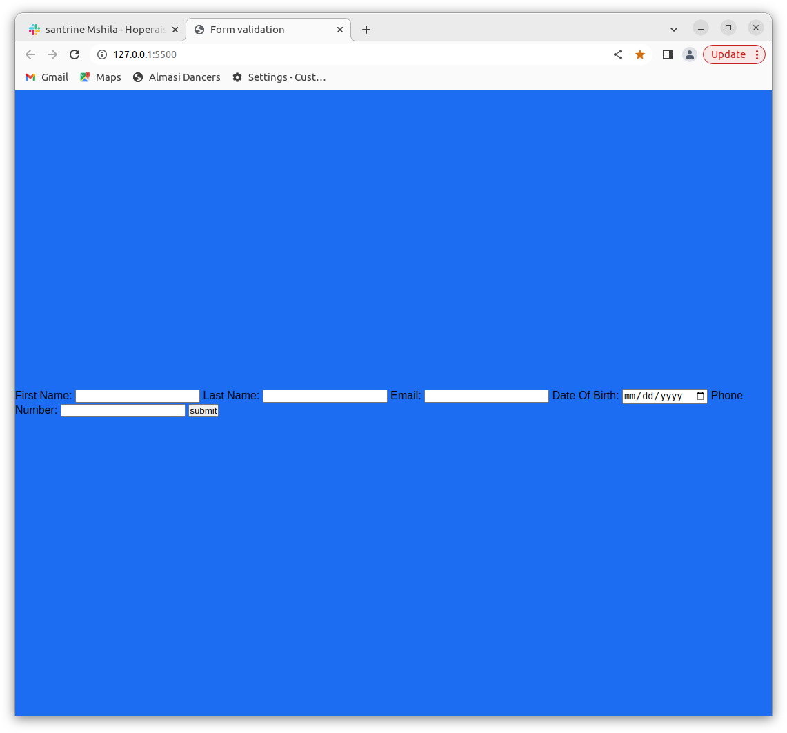 Form Validation Using Javascript Ever Gotten Frustrated While Filling A By Santrinemshila
