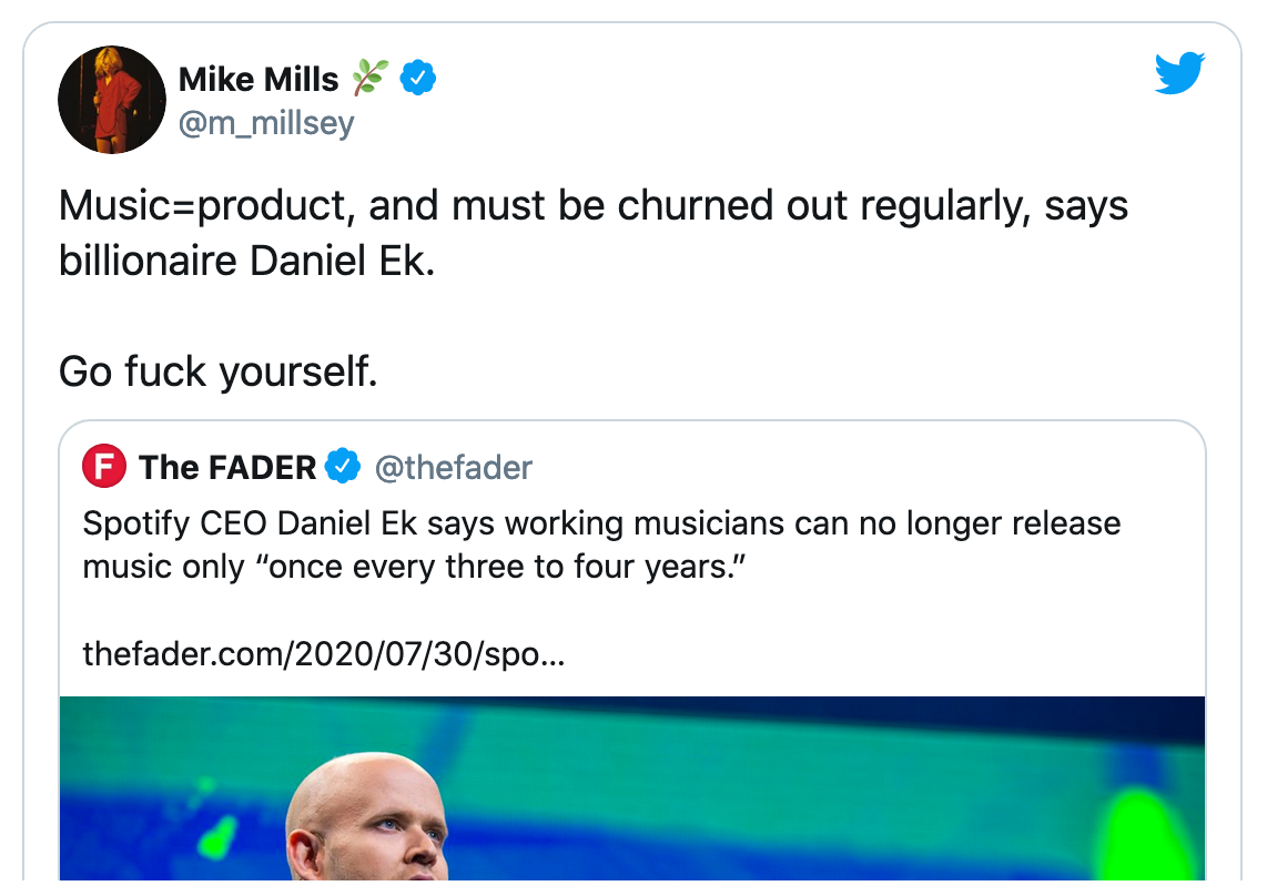 What Daniel Ek said, how musicians (e.g. David Crosby) read it, and how ...