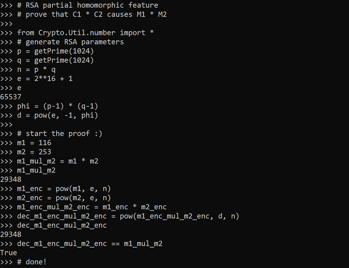 RSA is partially homomorphic. malleability breads homomorphism and ...