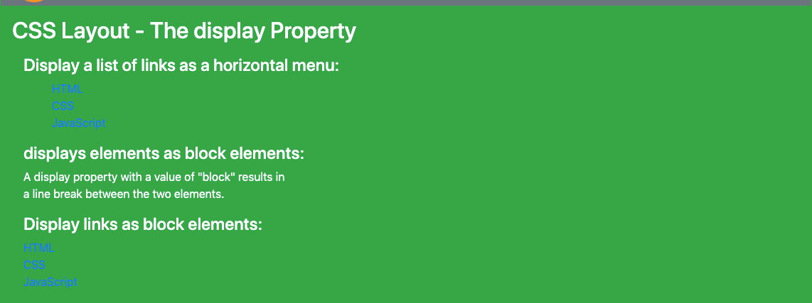 CSS Layout — The display Property | by Tawan_Ait | Medium