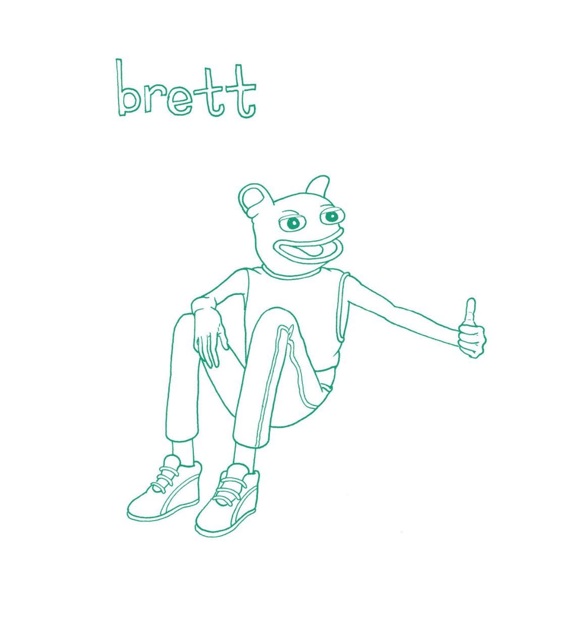 Brett is the one of the characters out of Boys Club with Pepe, Andy and ...