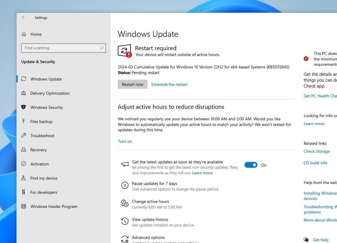 Download KB5035845 for Windows 10 version 22H2, 21H2 | OS Build 19045. ...