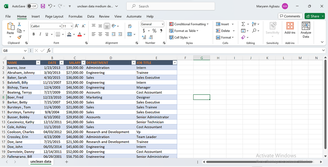 The most insightful stories about Data Cleaning With Excel - Medium