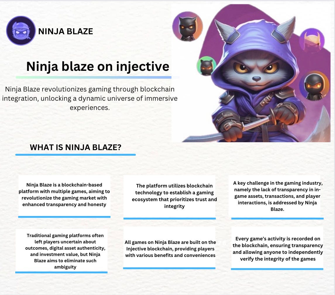 Ninja Blaze: Pioneering Transparency and Trust in Blockchain Gaming ...