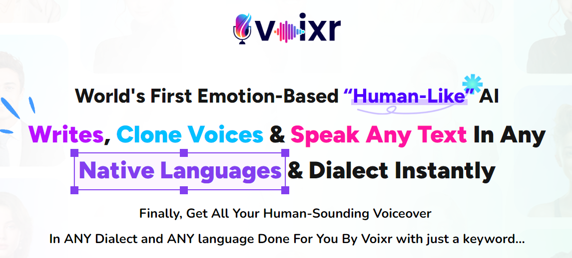 Powerful Voixr: AI Voice Revolution In 144+ Languages | Emotion-Based ...