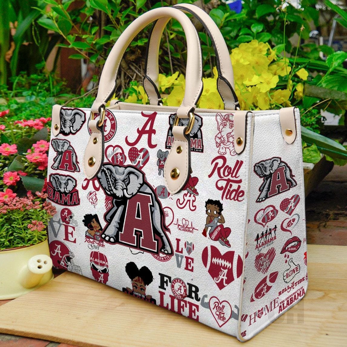 Alabama Crimson Tide Lover Women Leather Handbag YQ | by SuperHyp Store ...