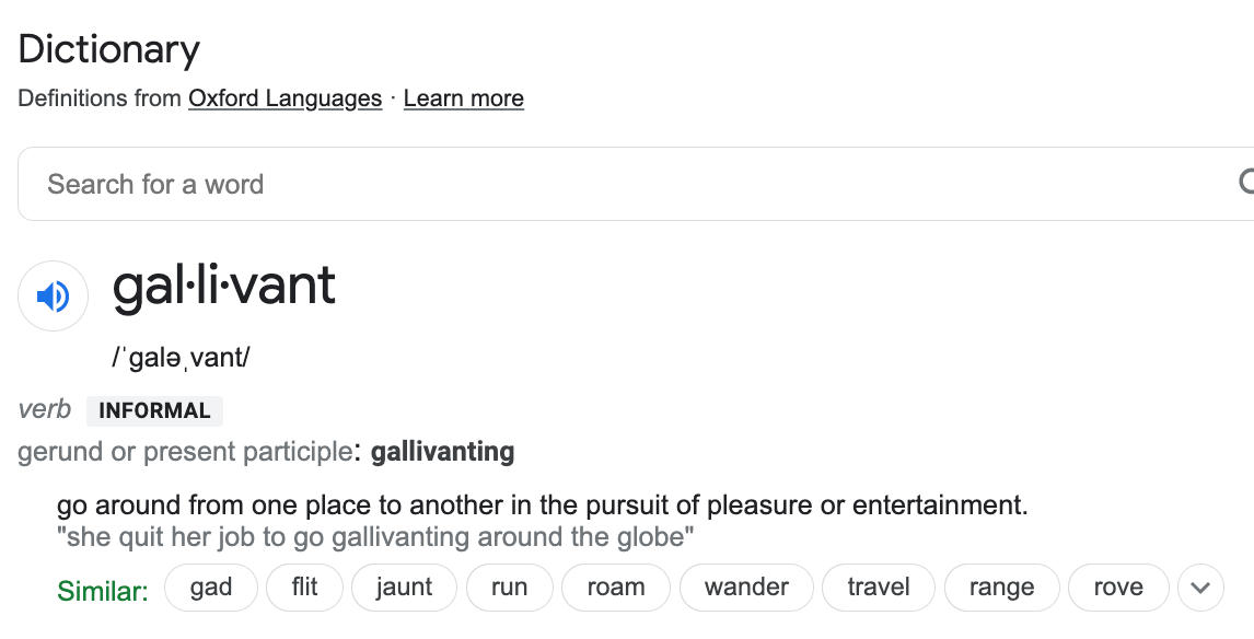 Gallivanting. Live like you are dying | by Pamelapolis | Genius in a ...