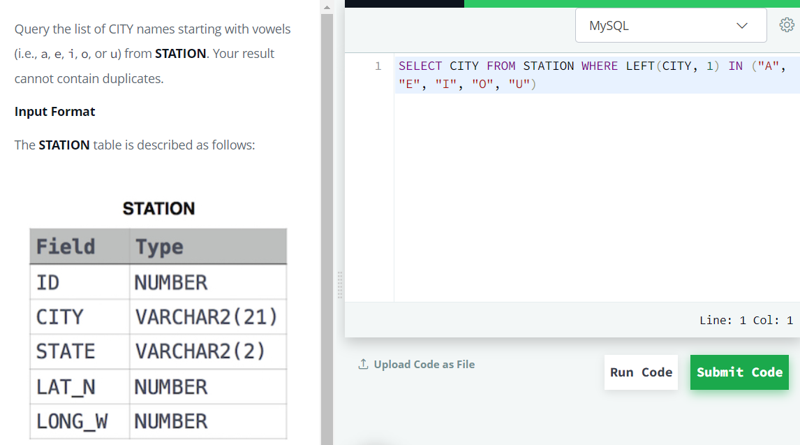 SQL Strings starting with vowels - Jorgeolivaresdelvalle - Medium