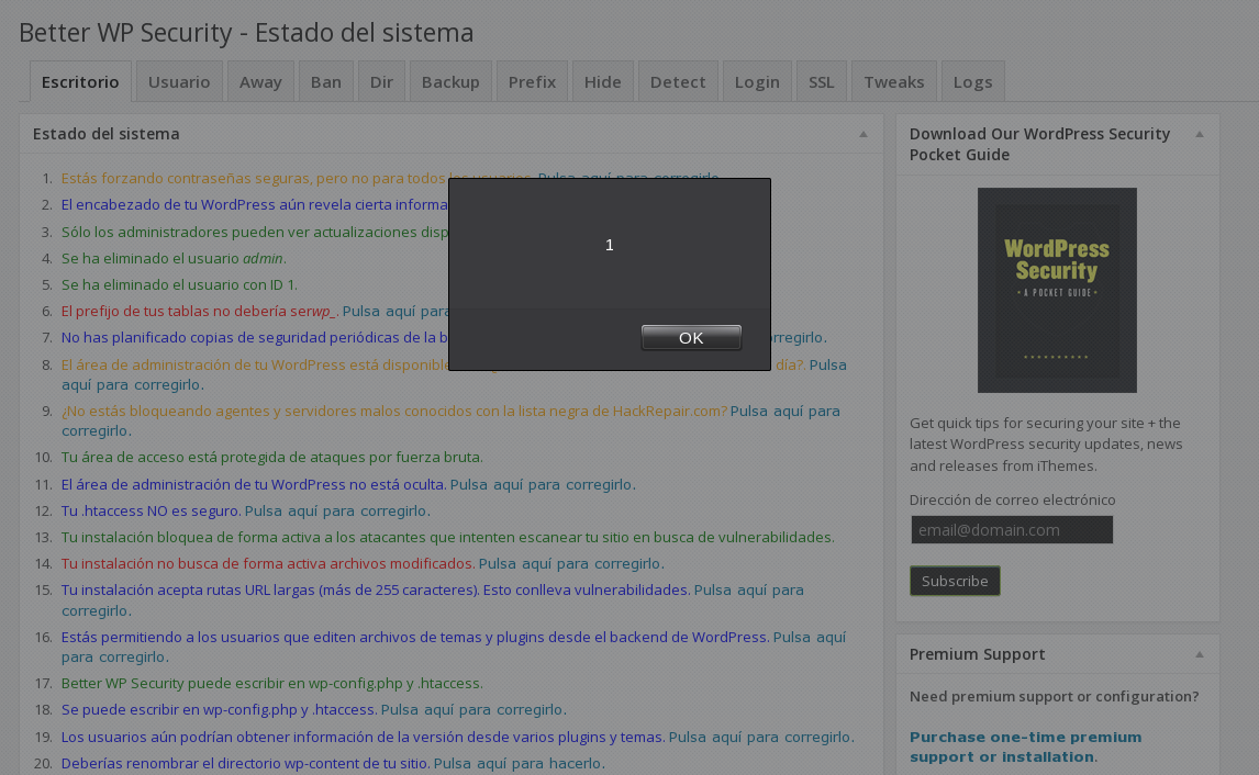 How to correct the persistent XSS in Wordpress Better Security Plugin 3 ...