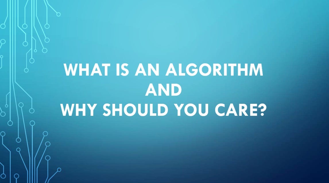 What is an Algorithm and Why Should You Care? | by Sean Guthrie | Medium