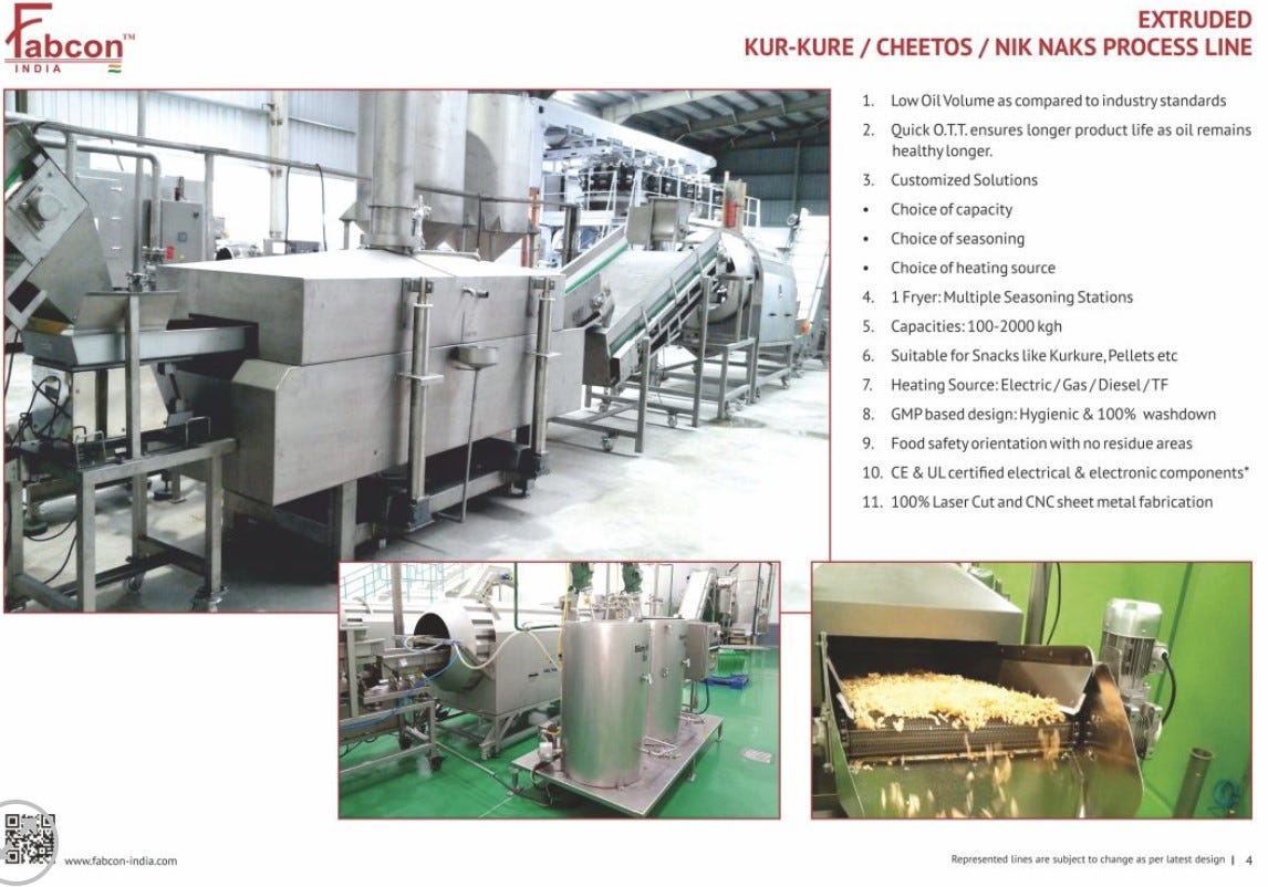 Extruded snack frying line - Farahkhan - Medium