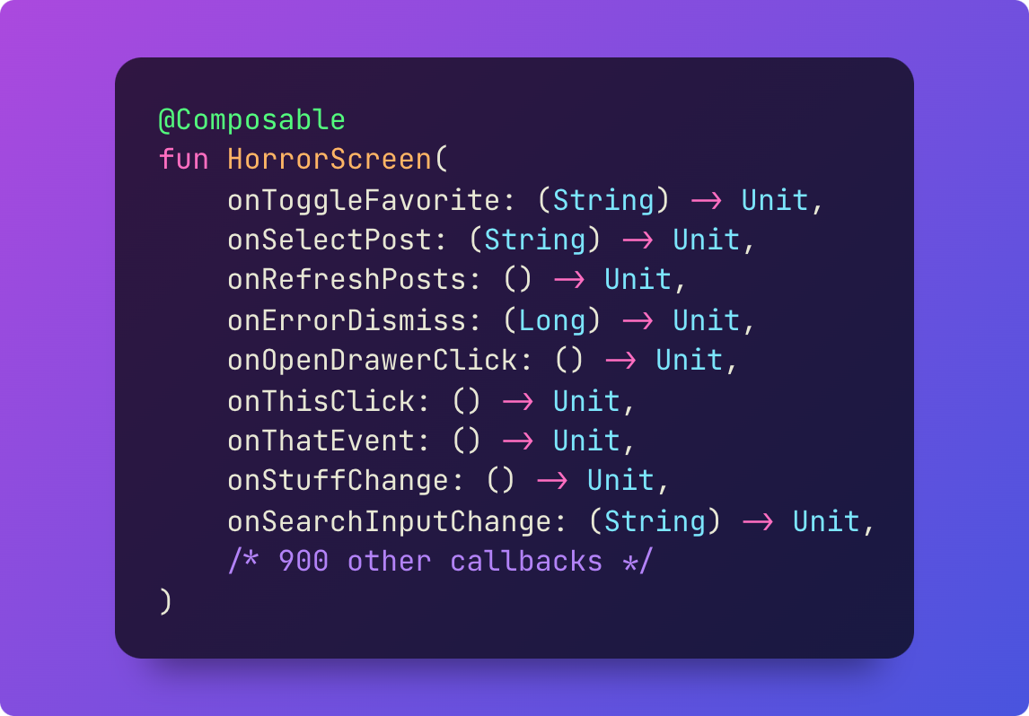 Stop Passing Event/UI-Action Callbacks in Jetpack Compose | by ilyas ipek | Teknasyon Engineering