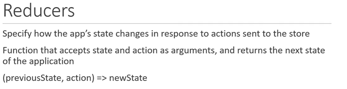 Redux Toolkit â Reducers. So action only describe what happened⊠| by ... Redux Toolkit â Reducers. So action only describe what happened⊠| by ...