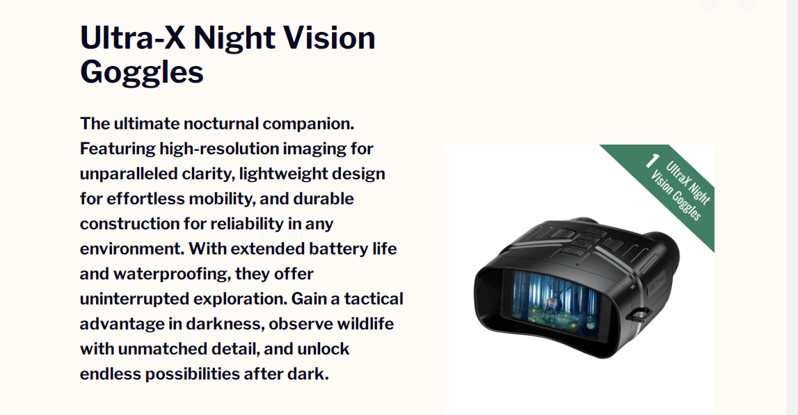 See in the Dark with Ultra-X Night Vision Goggles | by Amrfathymohamed ...