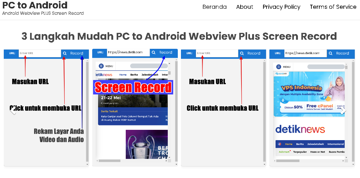 PC to Android Webview PLUS Screen Record | by Kerjanyatabersama | May, 2024 | Medium