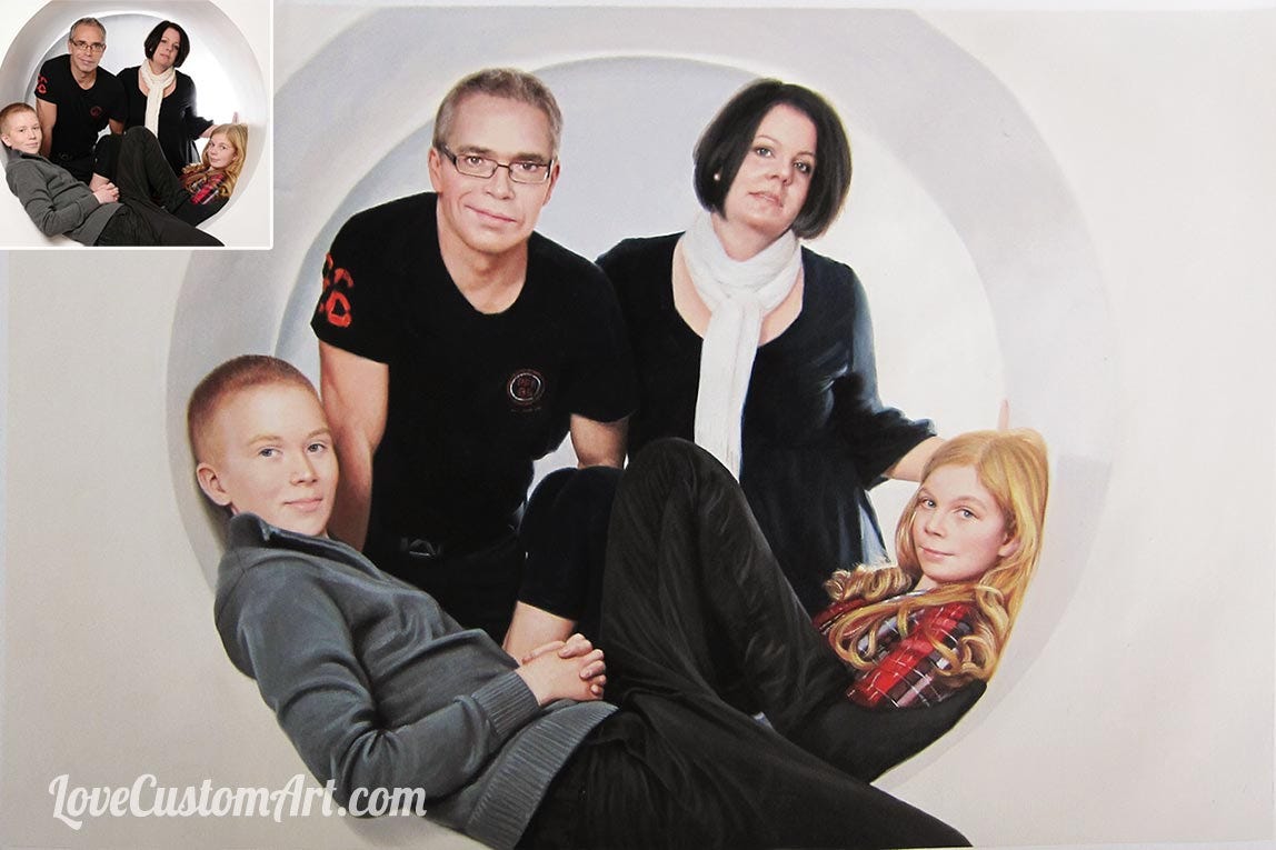 Design Portraits Paintings from Photos | by Love Custom Art | Medium