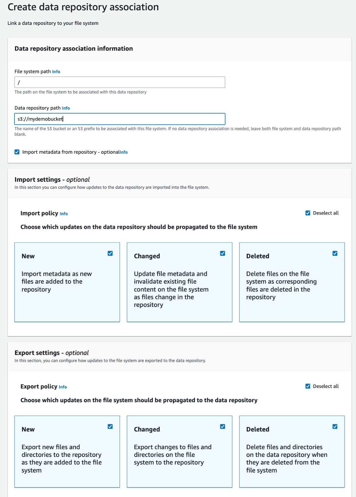 Using Data Repositories with Amazon FSx for Lustre and Linking an S3 Bucket using DRA | by Raju ...
