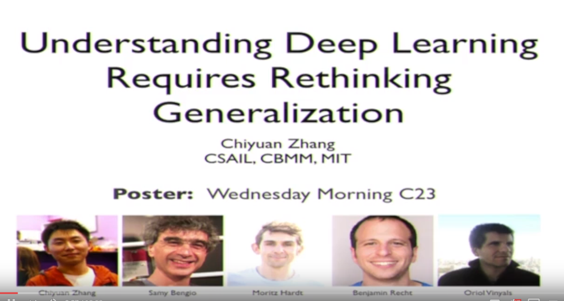 [ Archived Post ] Understanding deep learning requires rethinking ...