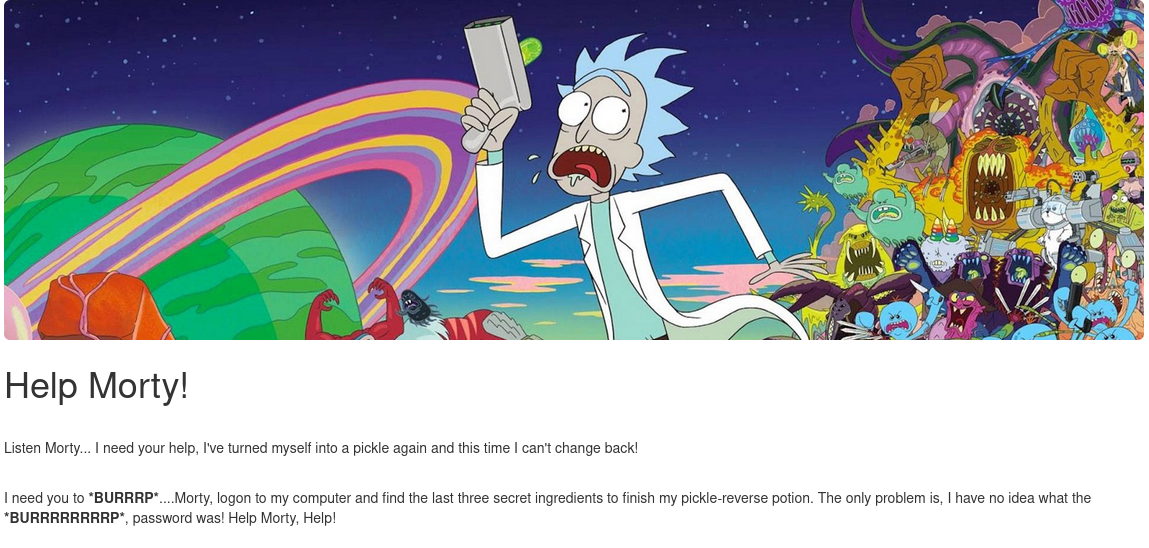 TryHackMe | Pickle Rick — Writeup | by JocKKy | LaoHacker | Medium