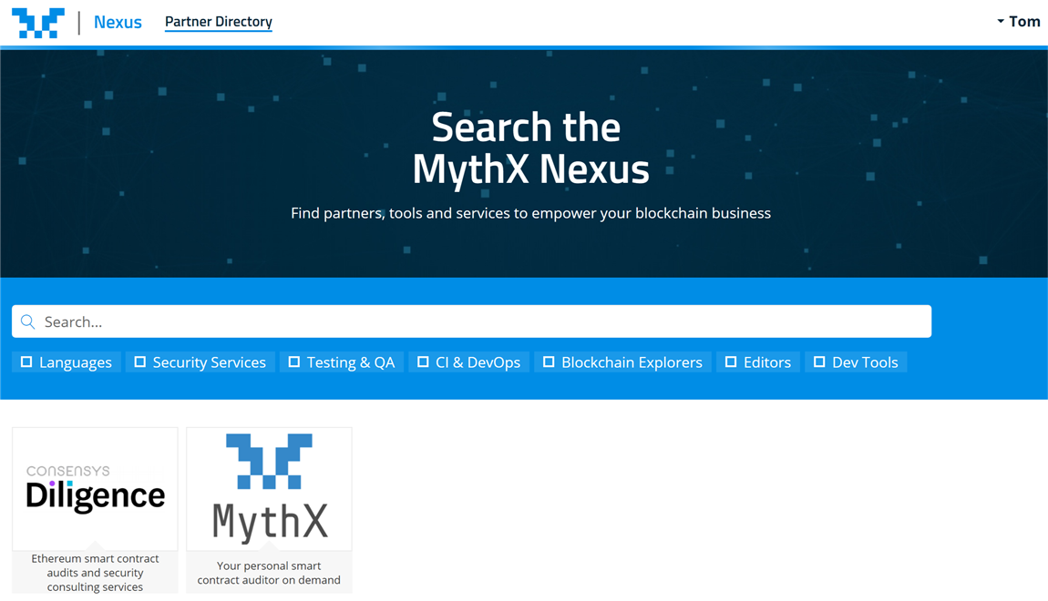 Introducing the MythX Nexus partner directory | by Tom Lindeman | ConsenSys Diligence | Medium