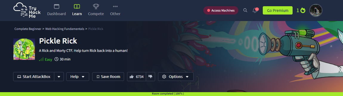 TryHackMe — Rick and Morty CTF Walkthrough | by Sean Knight 🇯🇲 | Medium