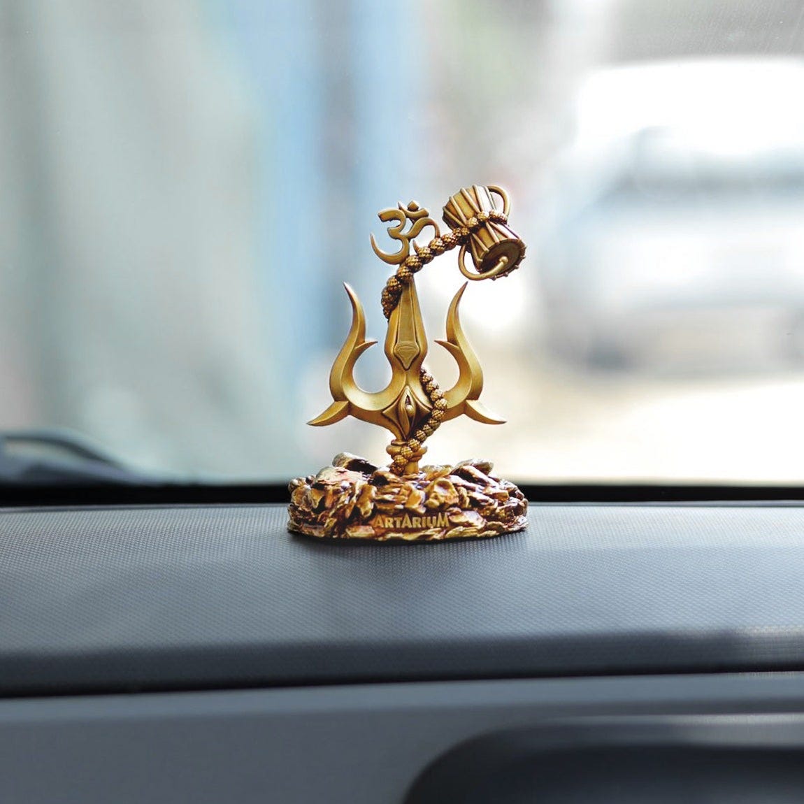 Lord Shiva Trishul With Damru Car Dashboard — The Artarium | by ...