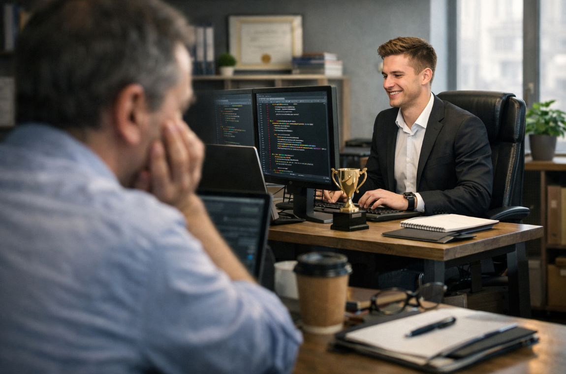 My ‘Junior’ Coworker Got Promoted Before Me. I Watched Him Code for a ...