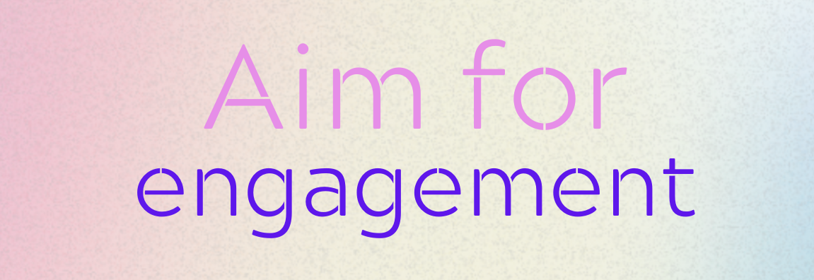 What is the ultimate aim of customer marketing? Right — engagement ...
