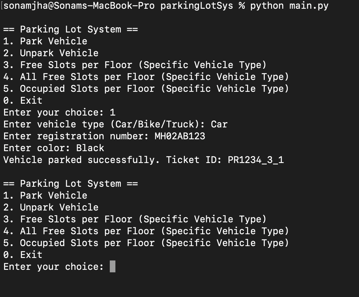 Building a Command-Line Parking Lot System: A Comprehensive Guide | by Sonamjha | Medium