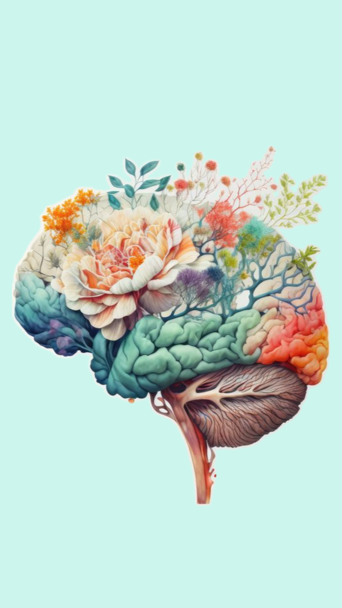 Flowered Brain Art: Psychedelic Digital Masterpiece by Paul Bodmer ...