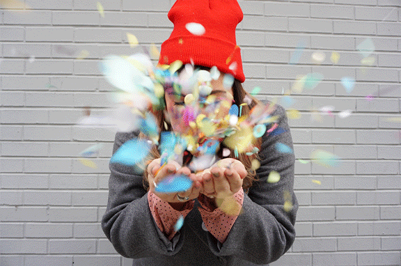 Throwing Confetti Gif Tumblr