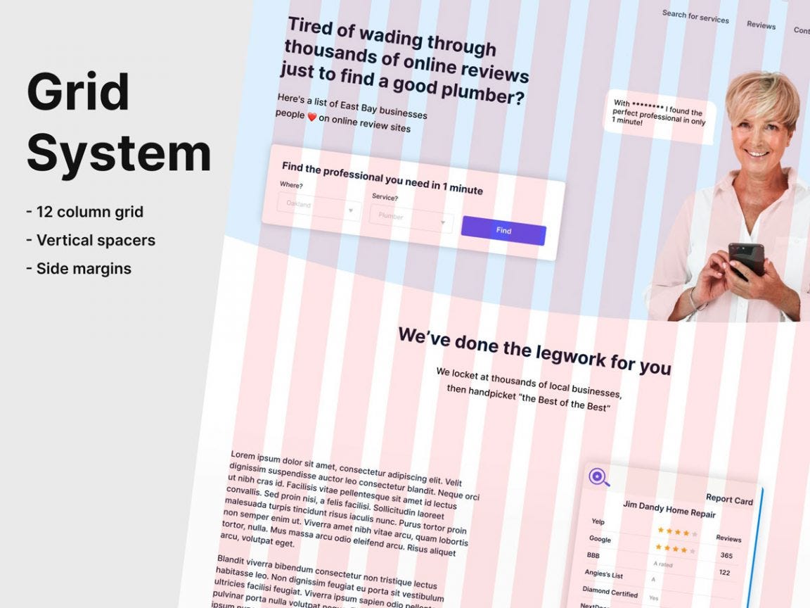 Using Grid in UI Design in Figma. ( Improve consistency and regularity ...