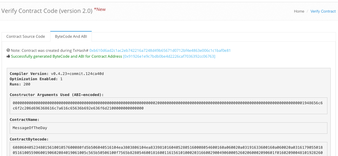 How to verify smart contract on Etherscan? | by Michał Załęcki ...