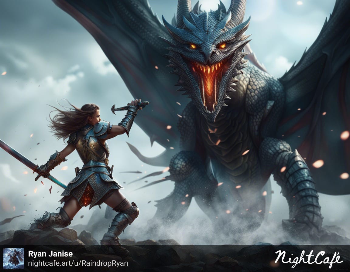 The Damsel and the Dragon. A poetic tribute to those fighting… | by ...