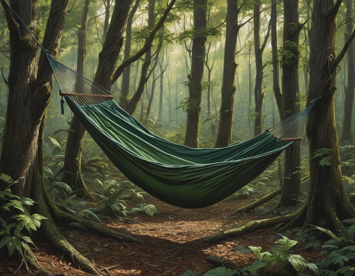 A Hammock and Cheese Sandwich. Things aren’t always as comfortable as ...