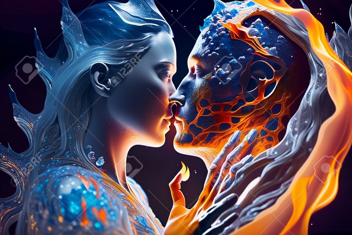 Harmony of Contrasts: Love in Flames and Ice | by Darek | Medium