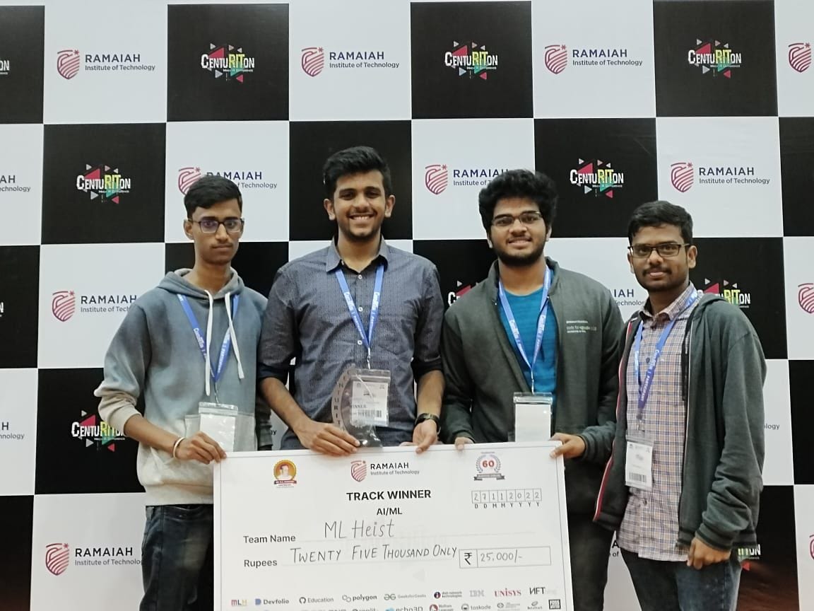 Winning AI/ML track at CentuRITon Hackathon | by Nishank Satish | Medium