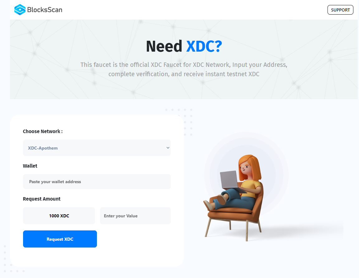 How to use BlocksScan Faucet 2.0. Previously users needed to use… | by Ivan Thomas | Medium
