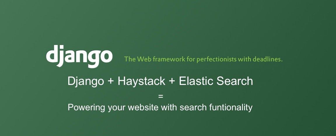 Implement search in Django Rest Framework using Haystack | by Ishita Sharma | Medium