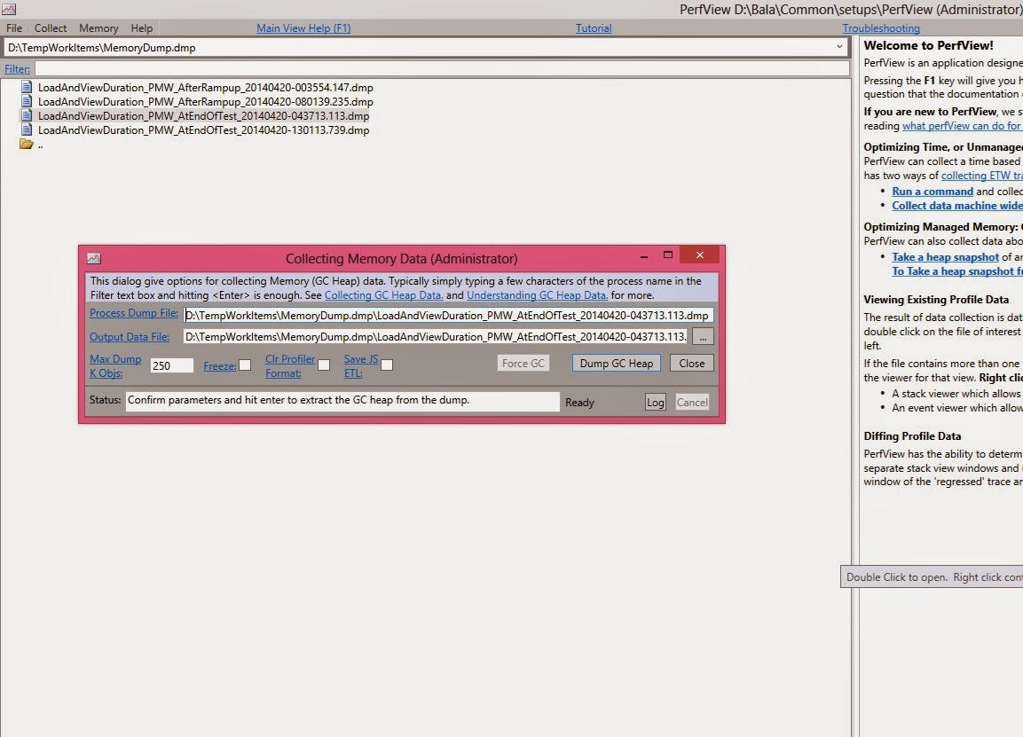 Perfview For Net Application Memory Analysis By Balakrishnan Vinchu Medium