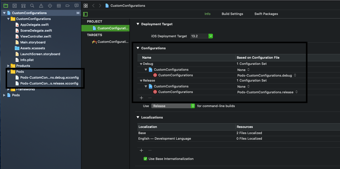 Change To URL Production By Custom Configuration with cocoapods in iOS App | by yusef naser | Medium