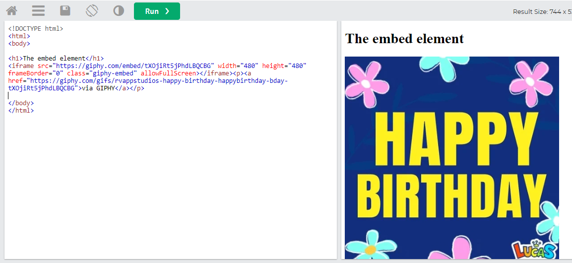 Embed code - What is What ? - Medium