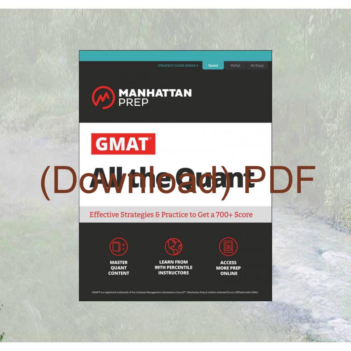 (Book) Download GMAT All the Quant: The definitive guide to the quant section of the GMAT ...