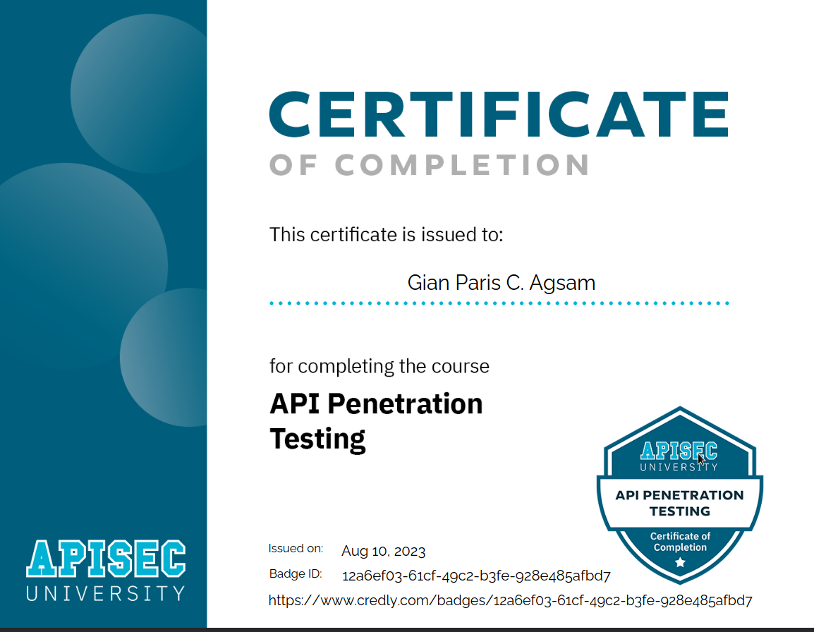 Api Penetration Testing I Finally Completed The Api Penetration… By Fonderelite Aug 2023