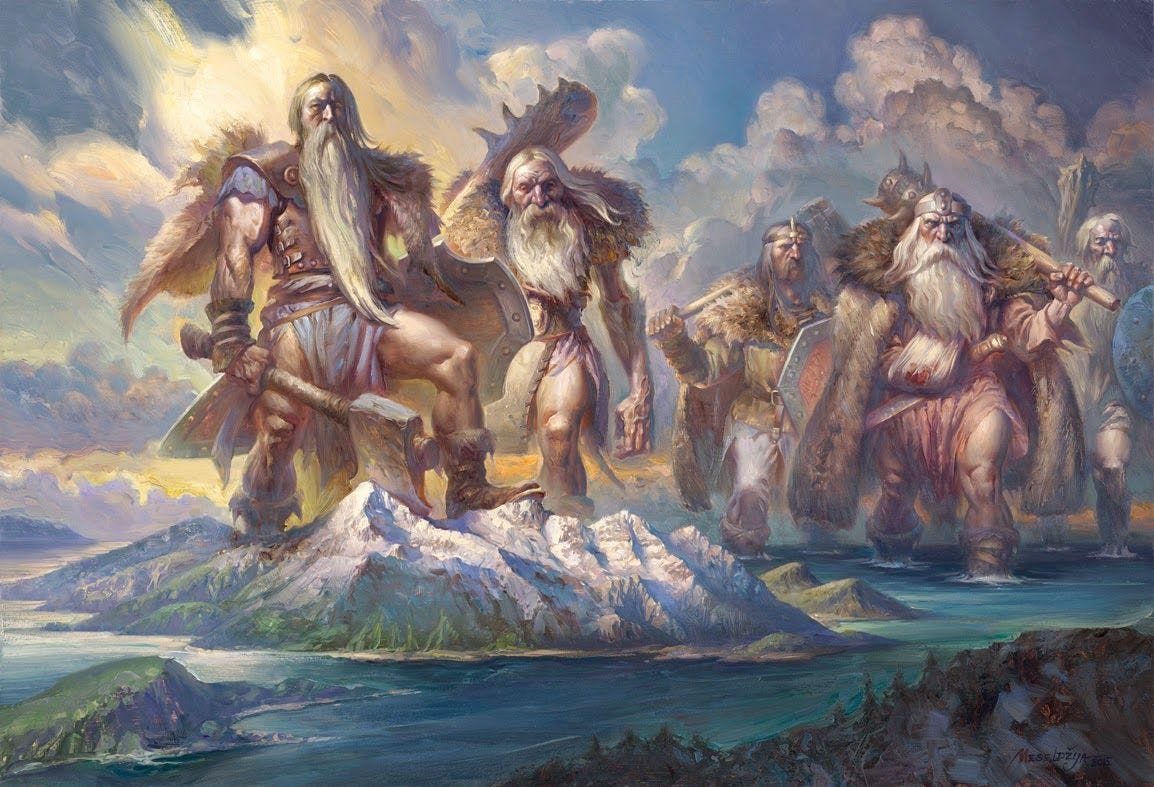 The Great Battle With Giants.. Long ago, some huge giants live in a ...