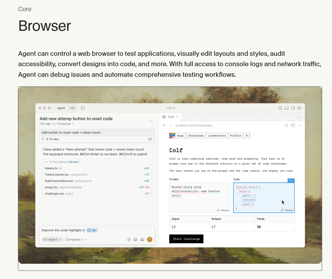 How to use Cursor’s new front end browser editing tool — this makes front end adjustments way ...